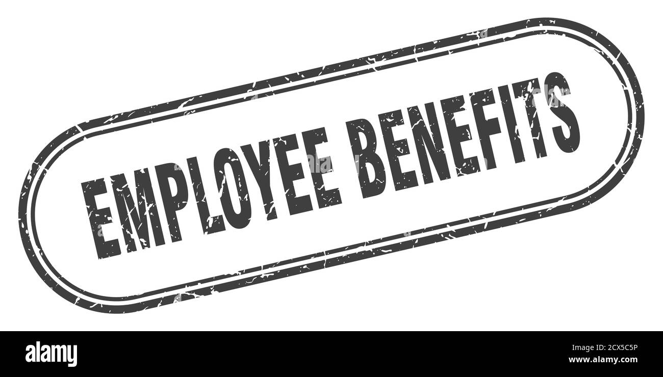 employee benefits stamp. rounded grunge sign on white background Stock ...