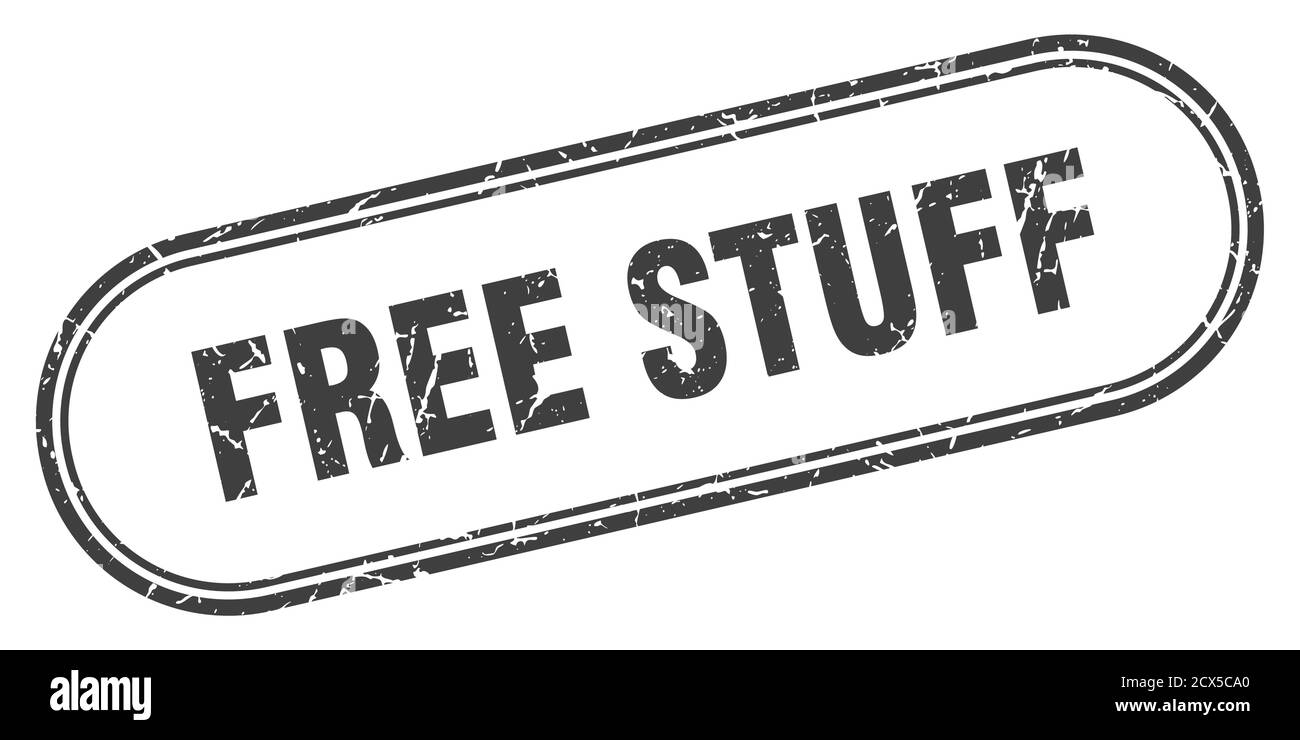 free stuff stamp. rounded grunge sign on white background Stock Vector ...