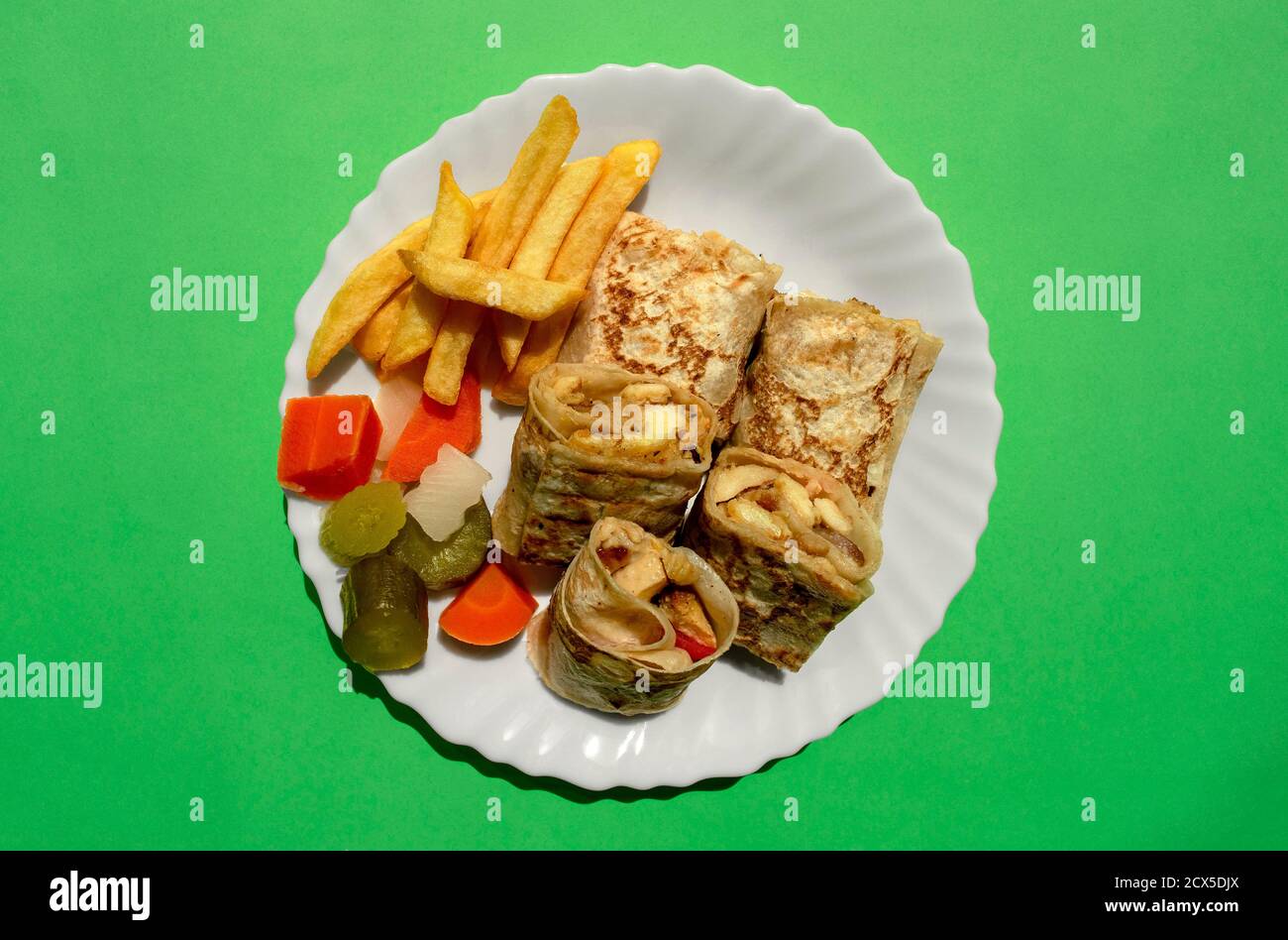 Shawarma Plate , Shawarma beef and chicken plate Stock Photo - Alamy