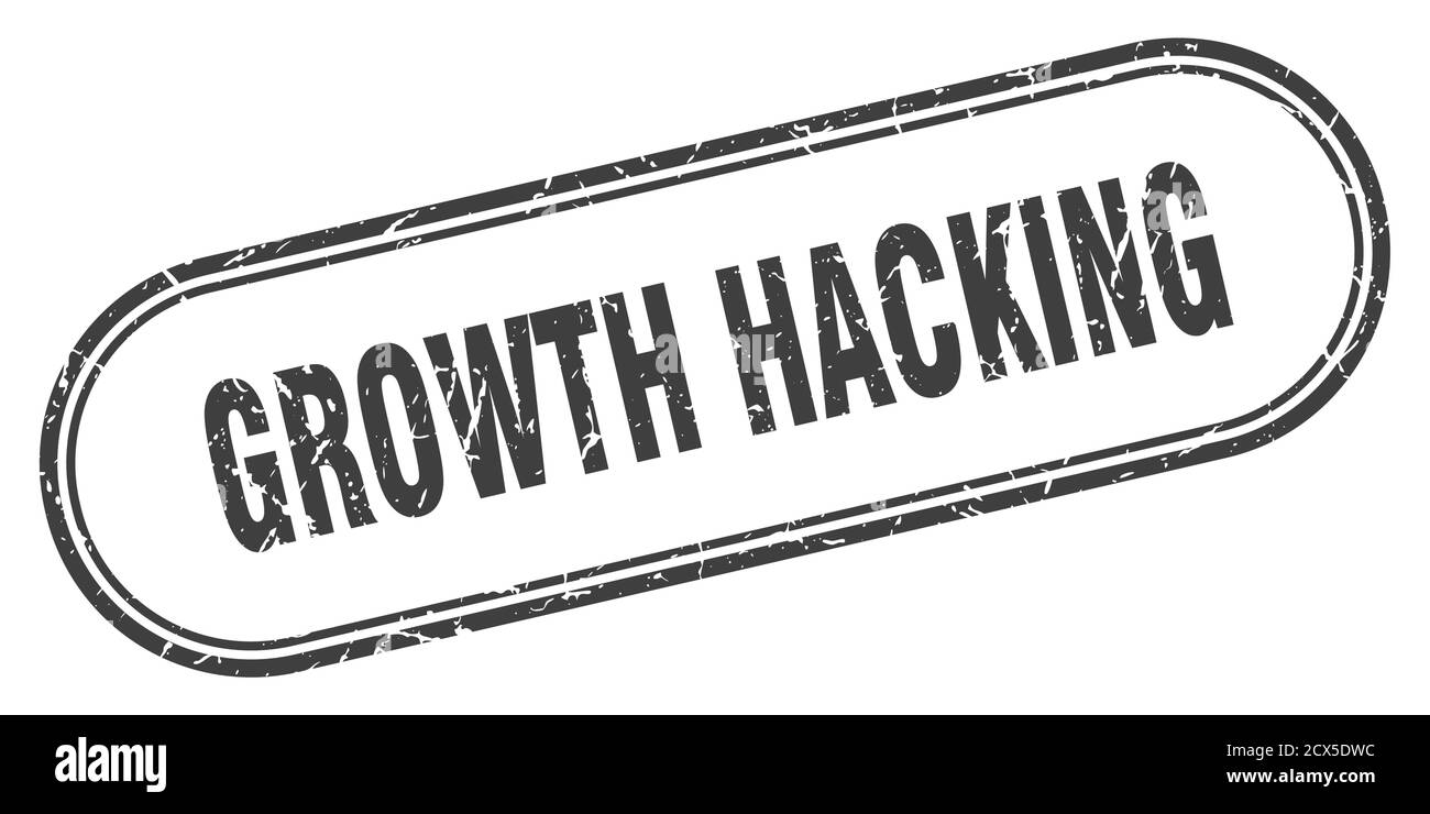 growth hacking stamp. rounded grunge sign on white background Stock ...