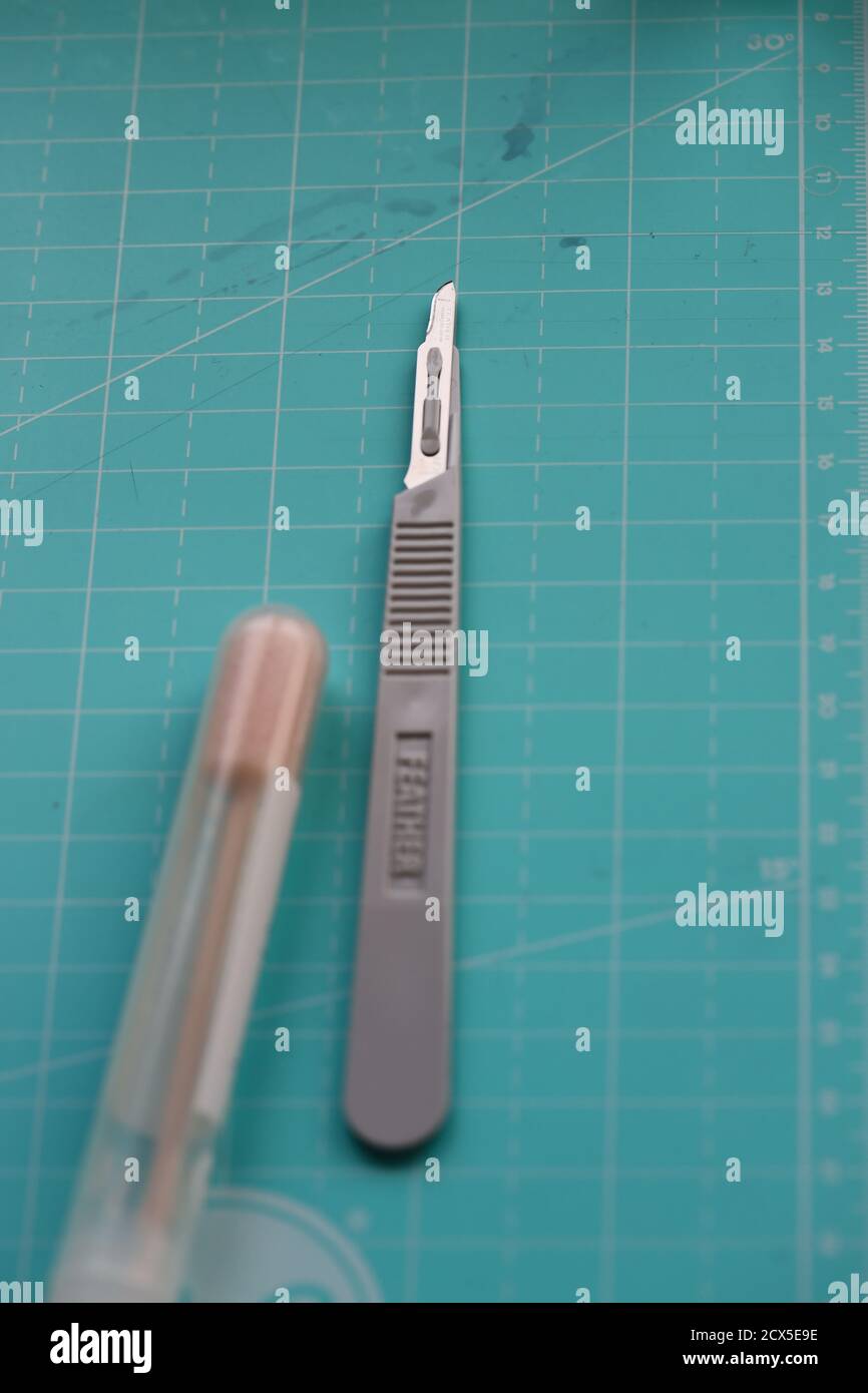 Laboratory basic tools and lateral flow Stock Photo - Alamy