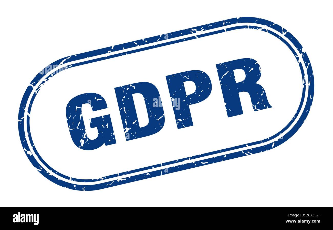 gdpr stamp. rounded grunge sign on white background Stock Vector Image & Art - Alamy