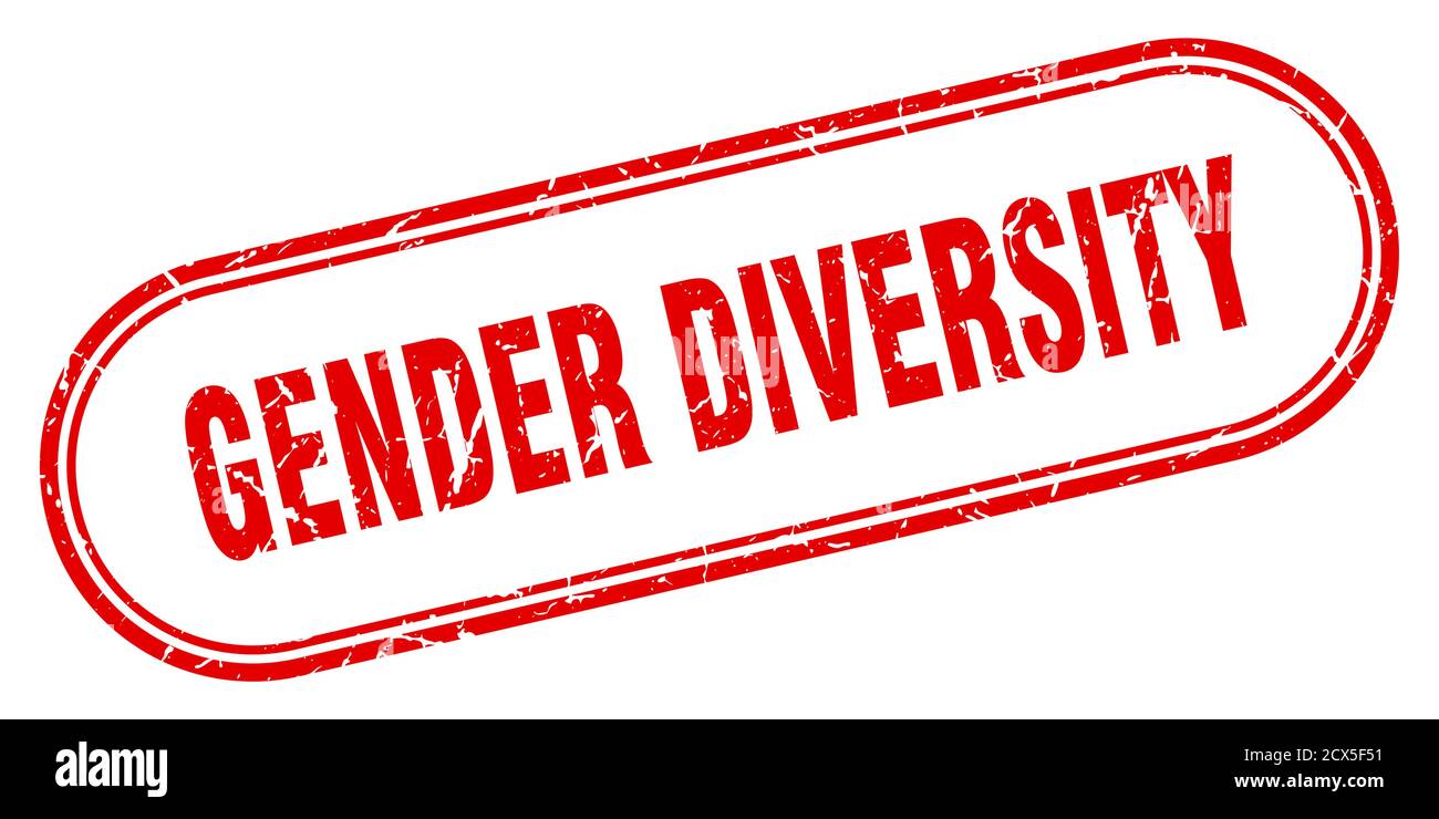 gender diversity stamp. rounded grunge sign on white background Stock ...