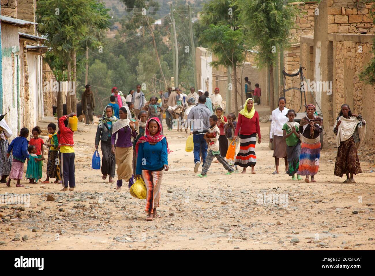 Market day at Freweyni also known as Sinkata. Tigray, Misraqawi Zone ...