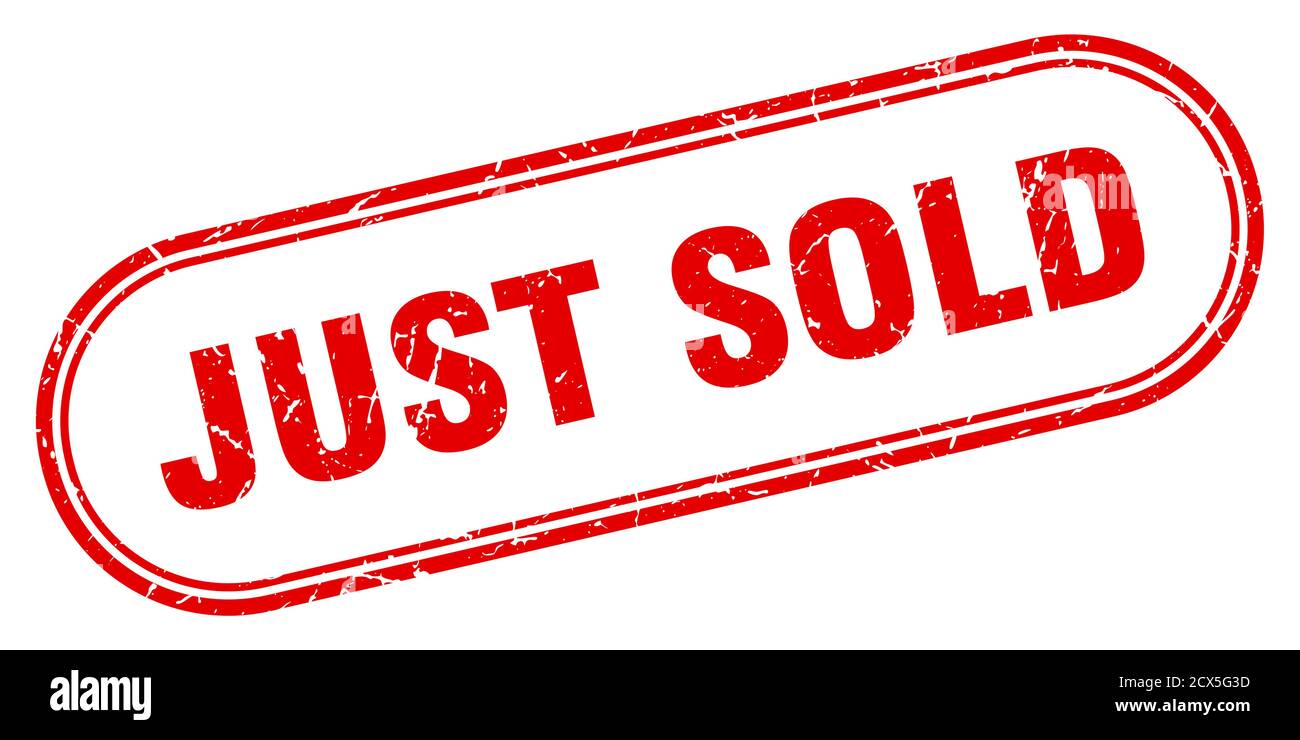 just sold stamp. rounded grunge sign on white background Stock Vector Image & Art - Alamy