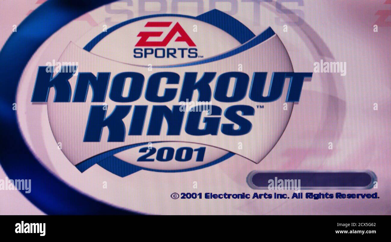 Knockout Kings 2001 - Sony Playstation 2 PS2 - Editorial use only Stock ...