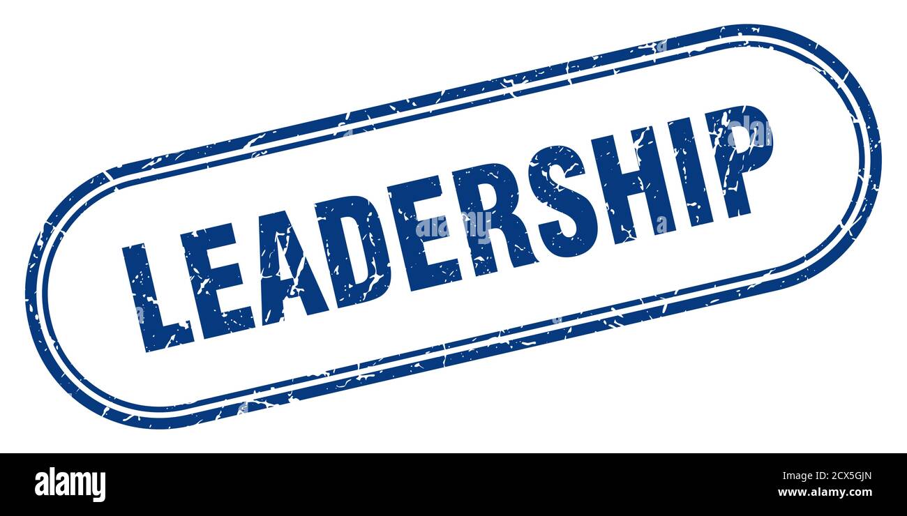 leadership stamp. rounded grunge sign on white background Stock Vector ...