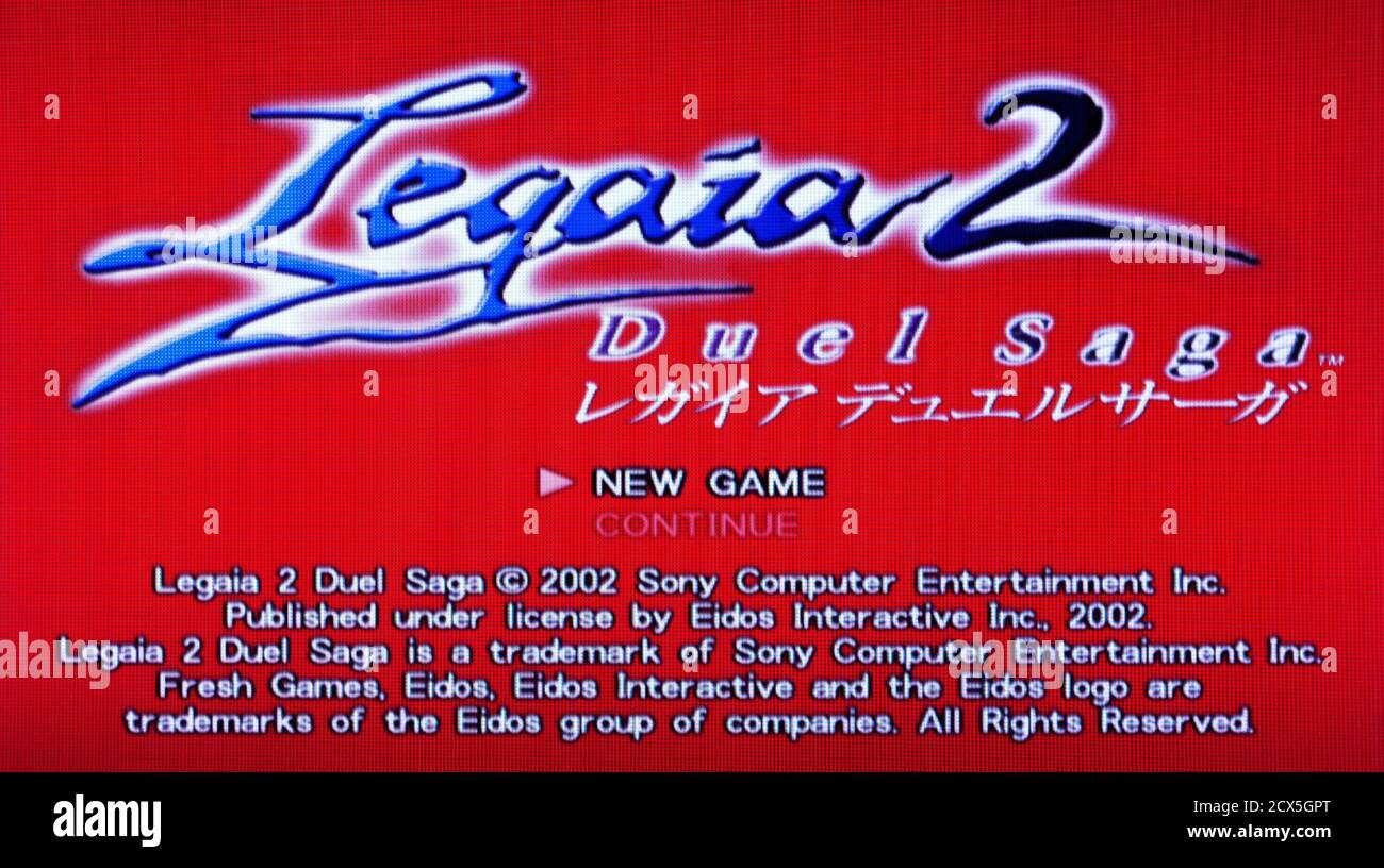 Legaia 2 Duel Saga - Sony Playstation 2 PS2 - Editorial use only Stock ...