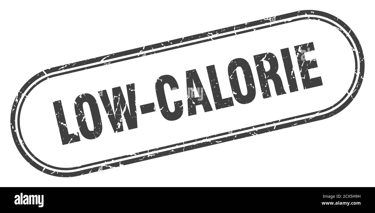 low-calorie stamp. rounded grunge sign on white background Stock Vector ...