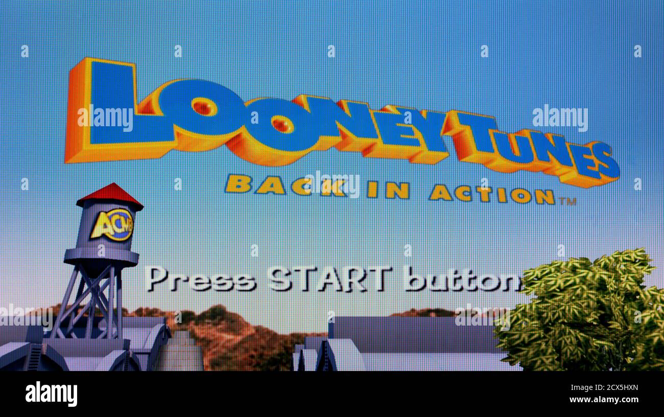 Looney Tunes Back in Action - Sony Playstation 2 PS2 - Editorial use ...