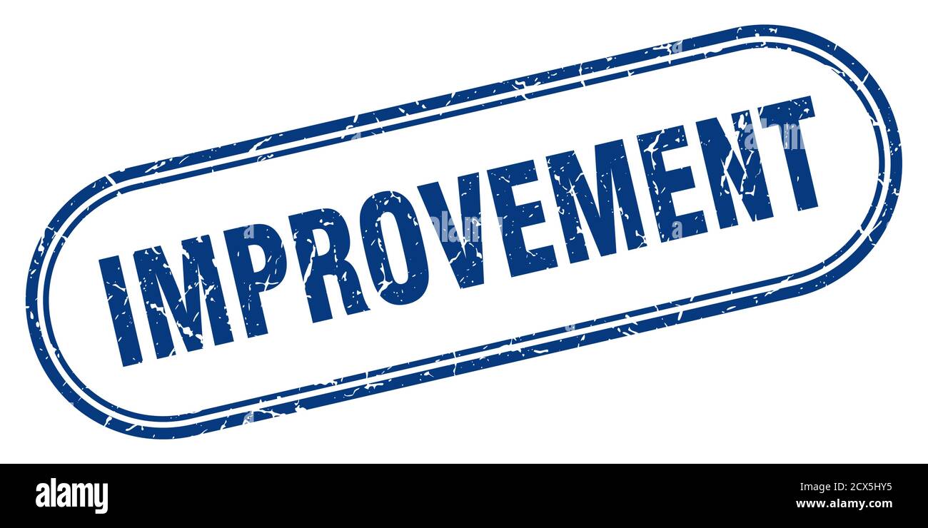 improvement stamp. rounded grunge sign on white background Stock Vector ...