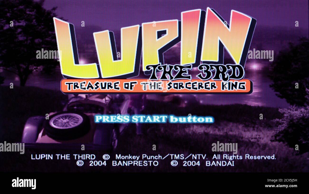 Lupin the 3rd - Sony Playstation 2 PS2 - Editorial use only Stock Photo ...
