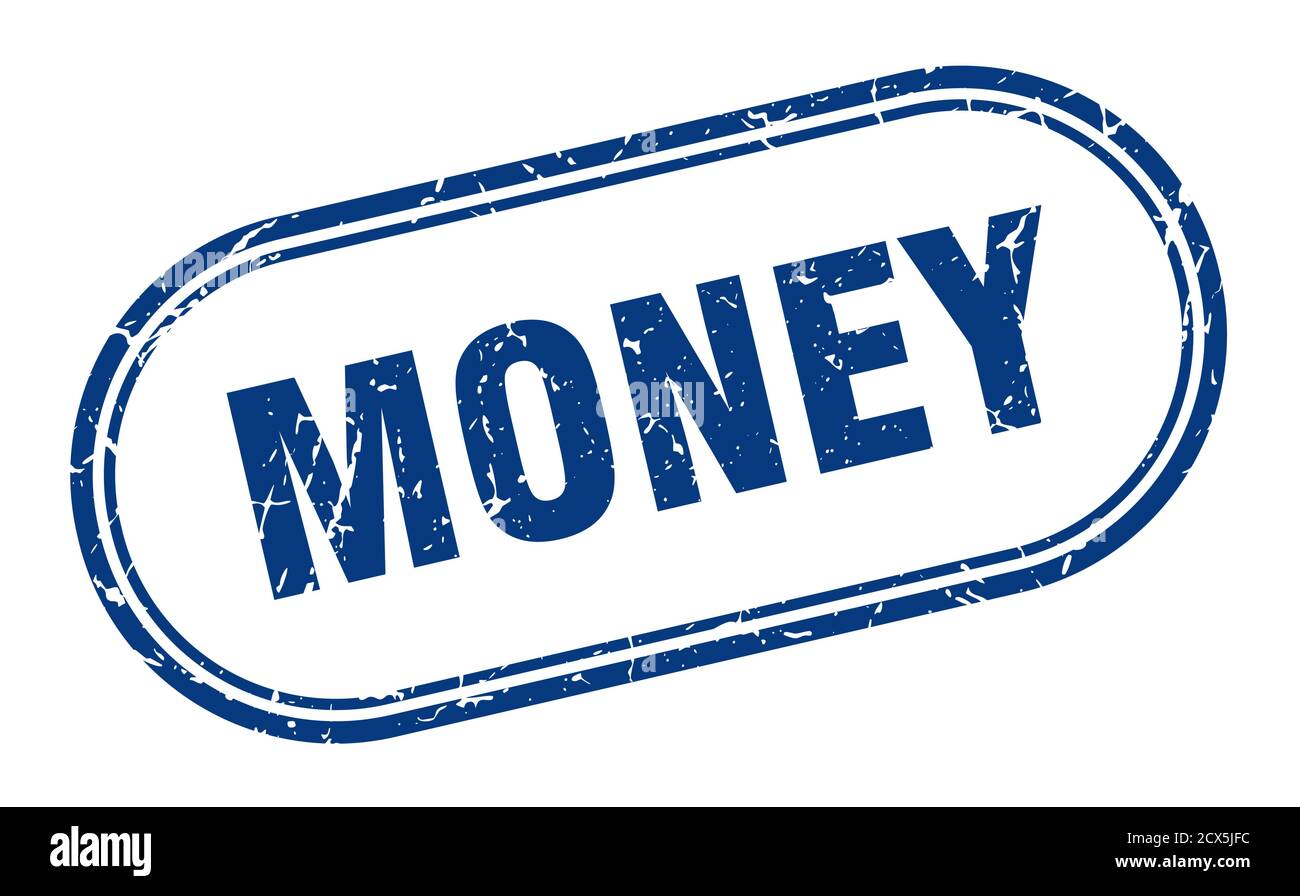 money stamp. rounded grunge sign on white background Stock Vector Image ...