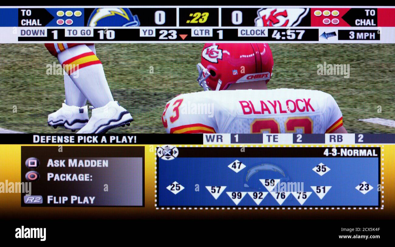 Madden NFL 2004 - Sony Playstation 2 PS2 - Editorial use only Stock ...