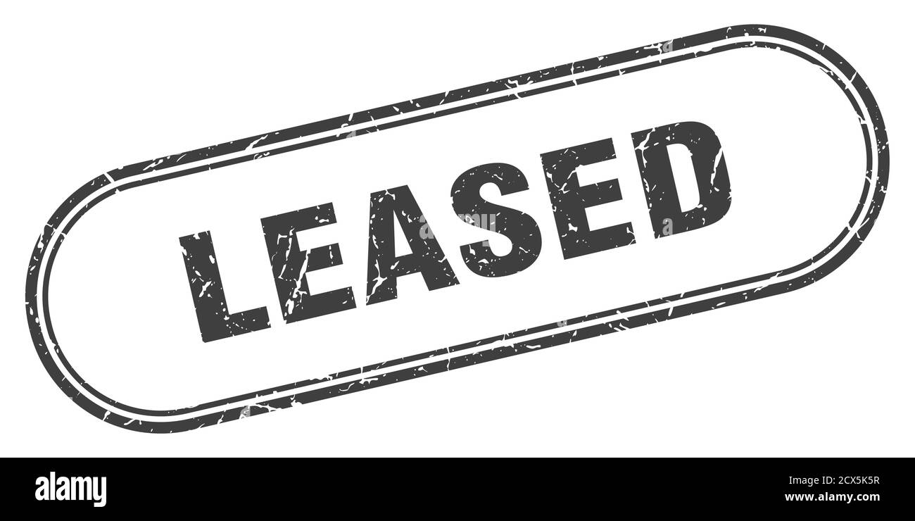 leased stamp. rounded grunge sign on white background Stock Vector ...