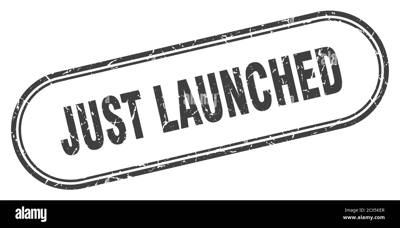 Just launched stamp Black and White Stock Photos & Images - Alamy