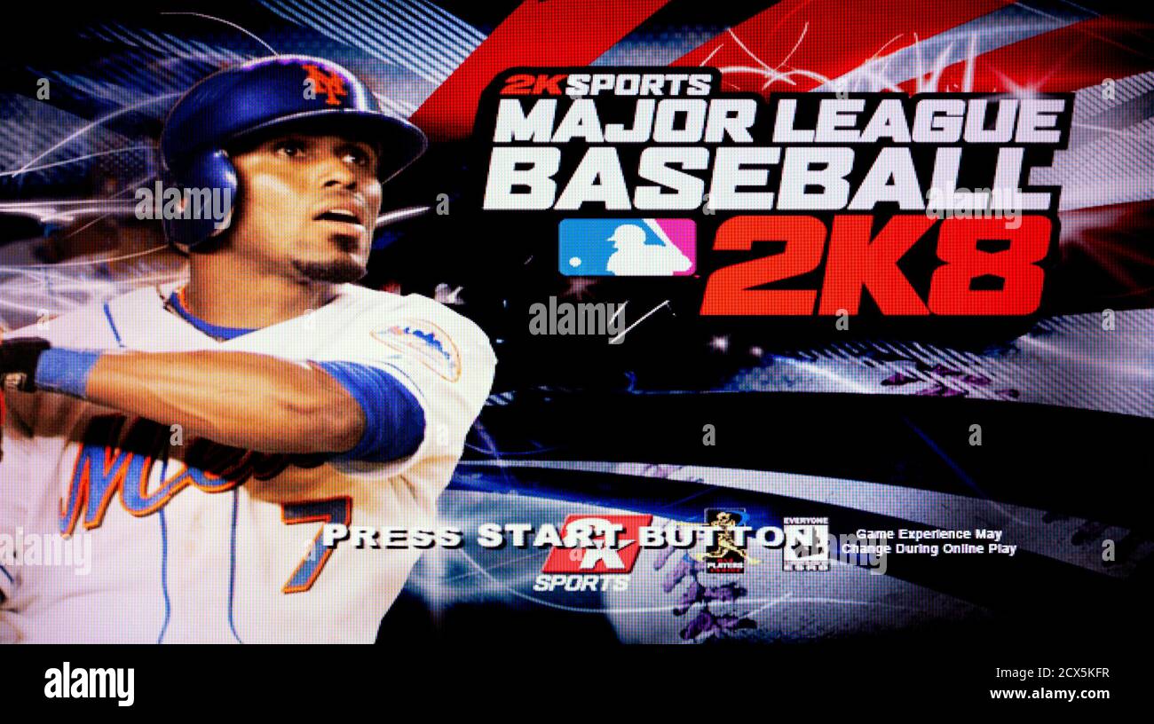 Major League Baseball 2K8 - Sony Playstation 2 PS2 - Editorial use only ...