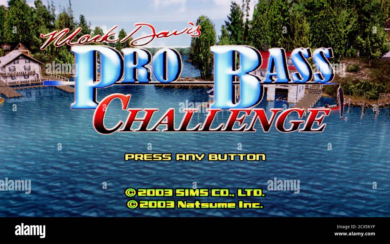 Mark Davis Pro Bass Challenge - Sony Playstation 2 PS2 - Editorial use ...