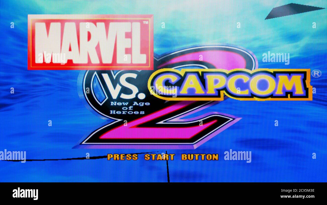 Marvel vs Capcom 2 - Sony Playstation 2 PS2 - Editorial use only Stock ...