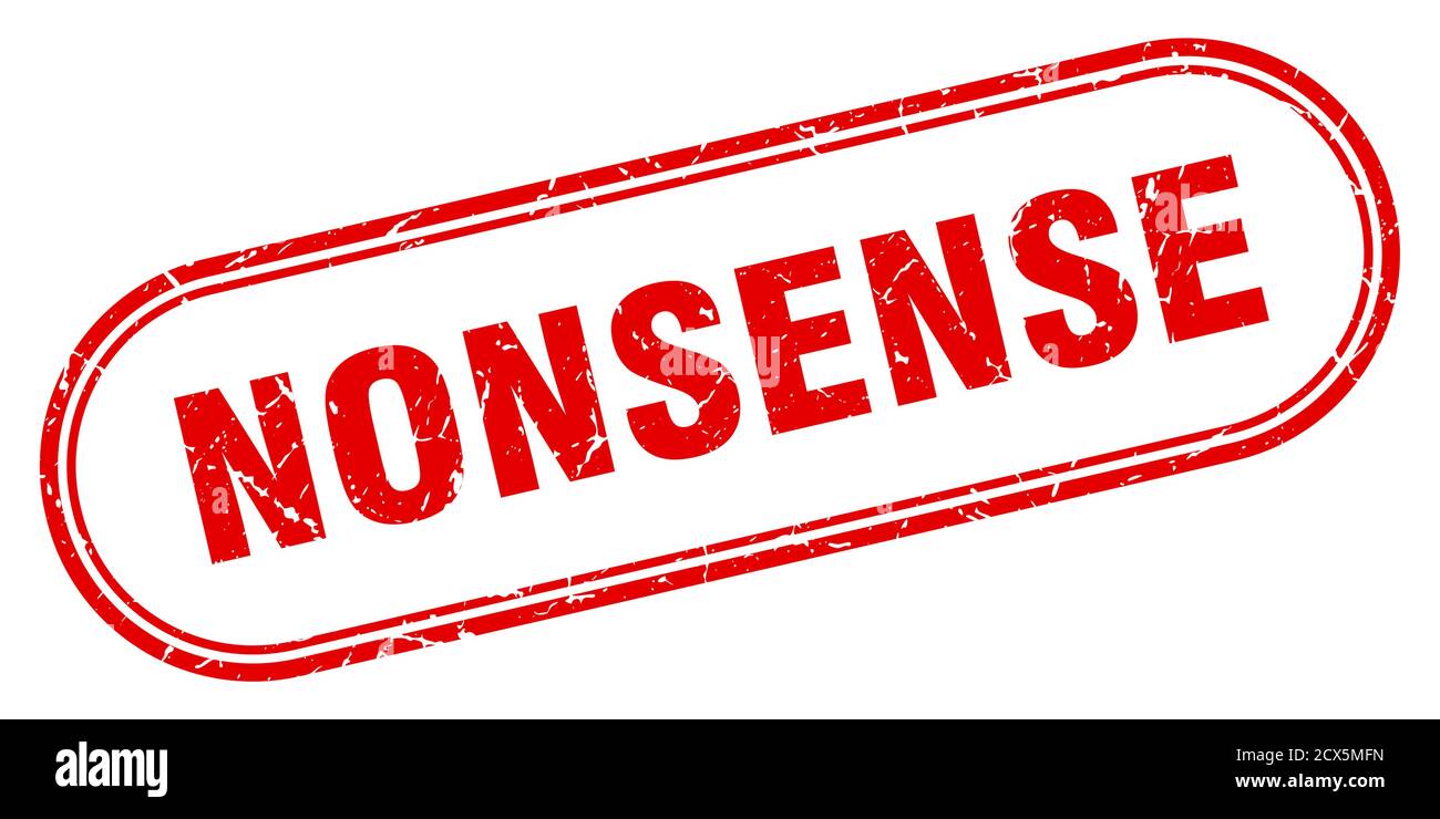 nonsense stamp. rounded grunge sign on white background Stock Vector ...