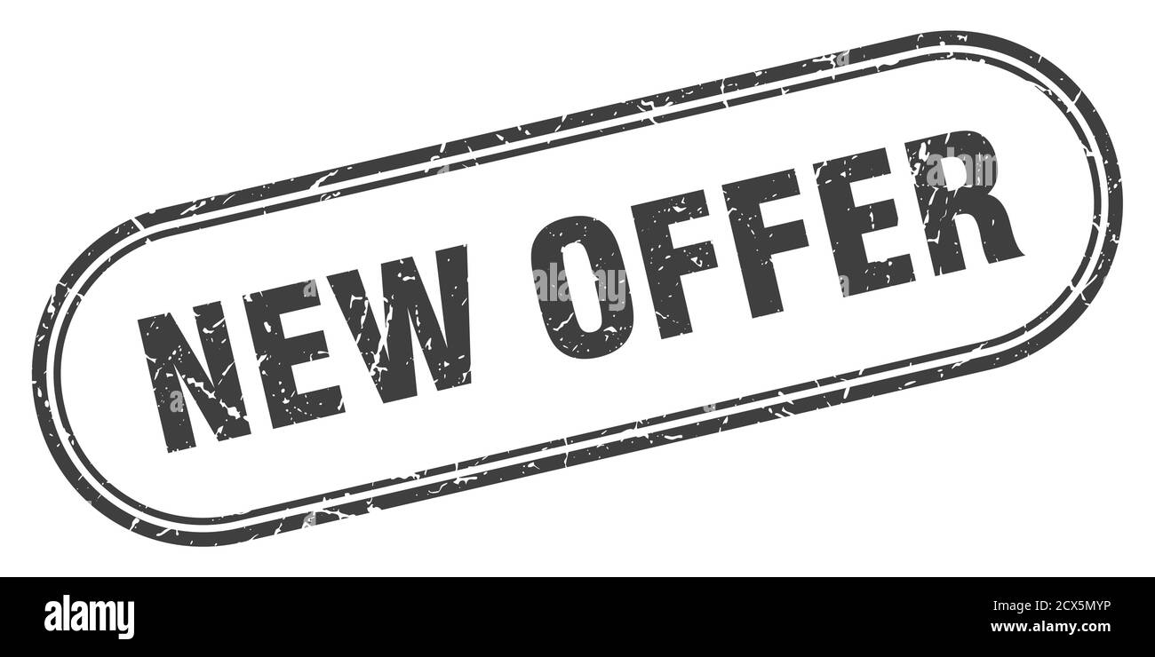 new offer stamp. rounded grunge sign on white background Stock Vector ...