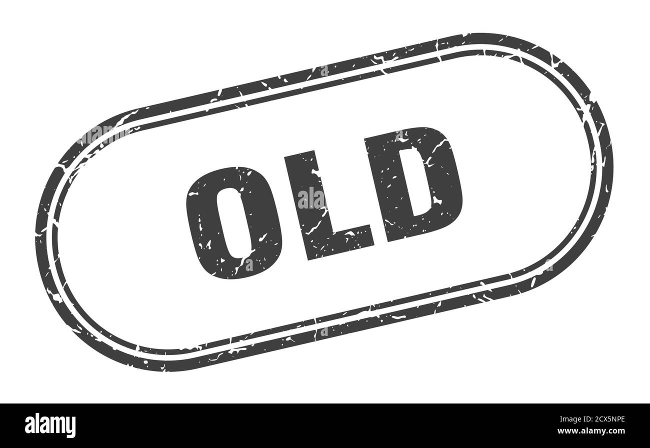 old stamp. rounded grunge sign on white background Stock Vector Image ...