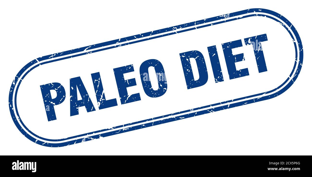 paleo diet stamp. rounded grunge sign on white background Stock Vector ...