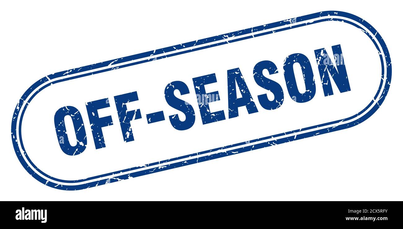 off-season stamp. rounded grunge sign on white background Stock Vector ...