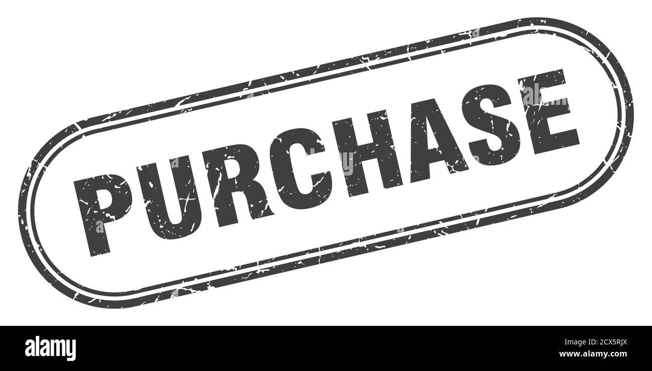 purchase stamp. rounded grunge sign on white background Stock Vector ...