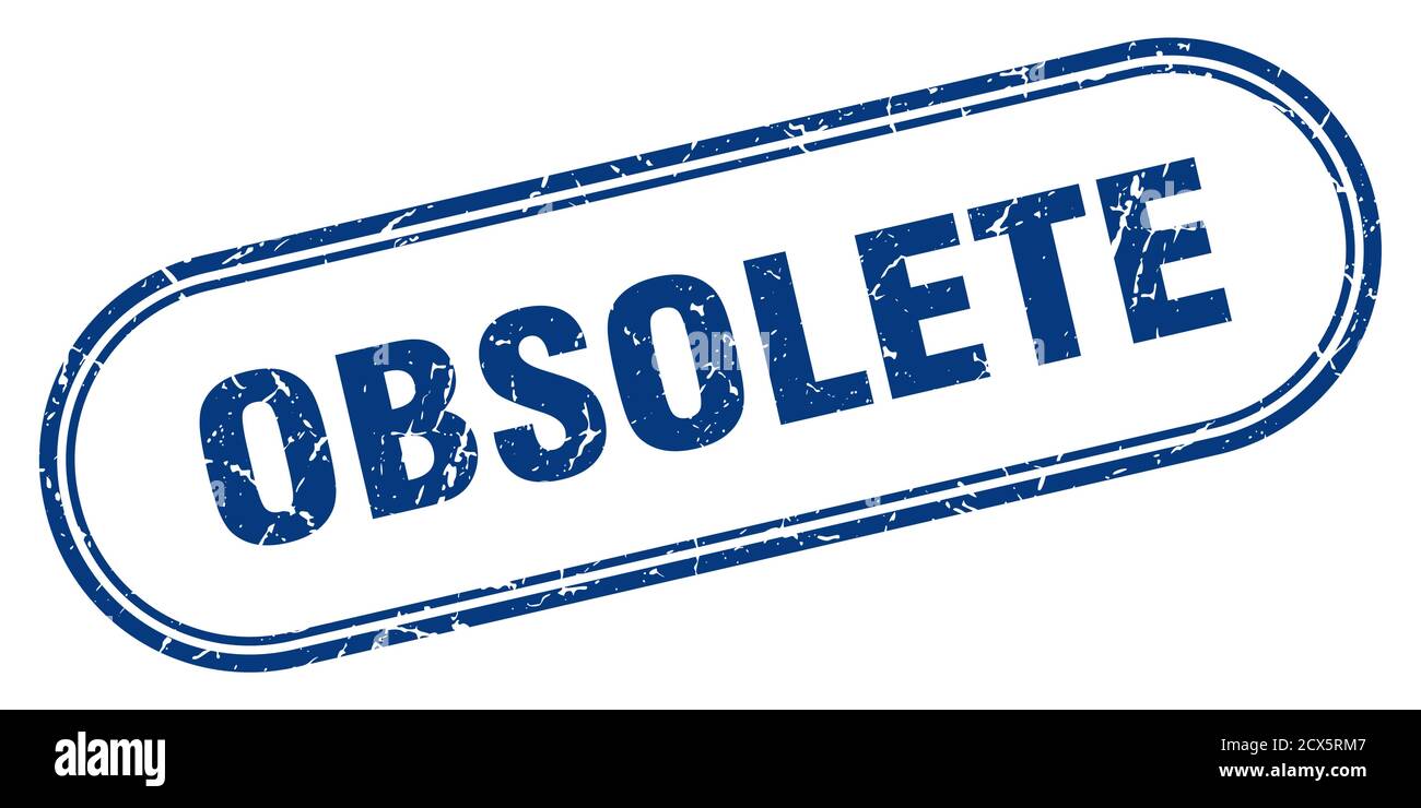 obsolete stamp. rounded grunge sign on white background Stock Vector ...