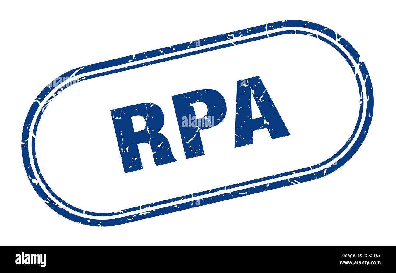 rpa stamp. rounded grunge sign on white background Stock Vector Image ...