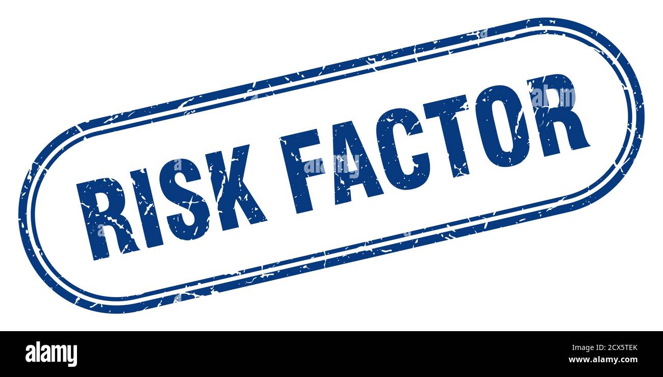 risk factor stamp. rounded grunge sign on white background Stock Vector ...