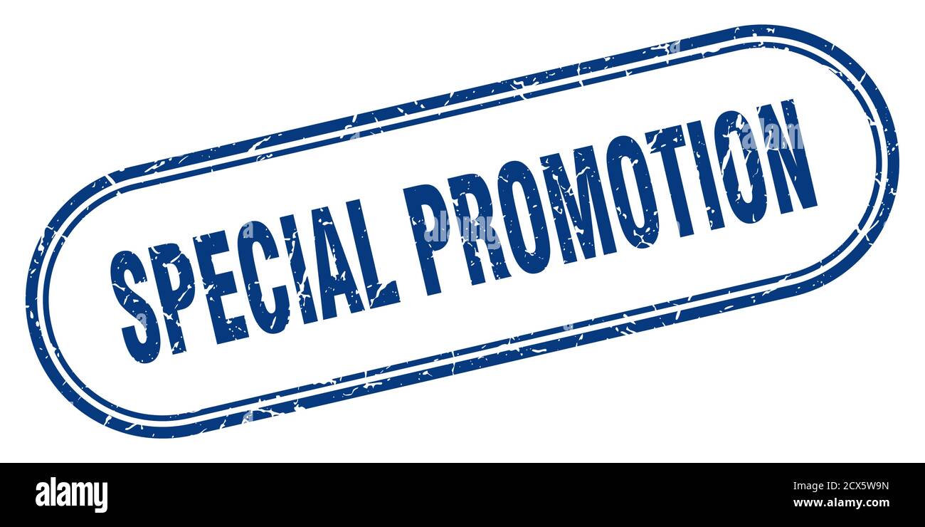 special promotion stamp. rounded grunge sign on white background Stock ...