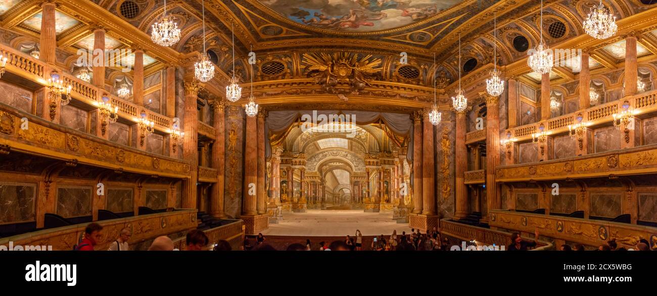 Versailles, France - August 28, 2019 : Royal Opera at Versailles Palace ...