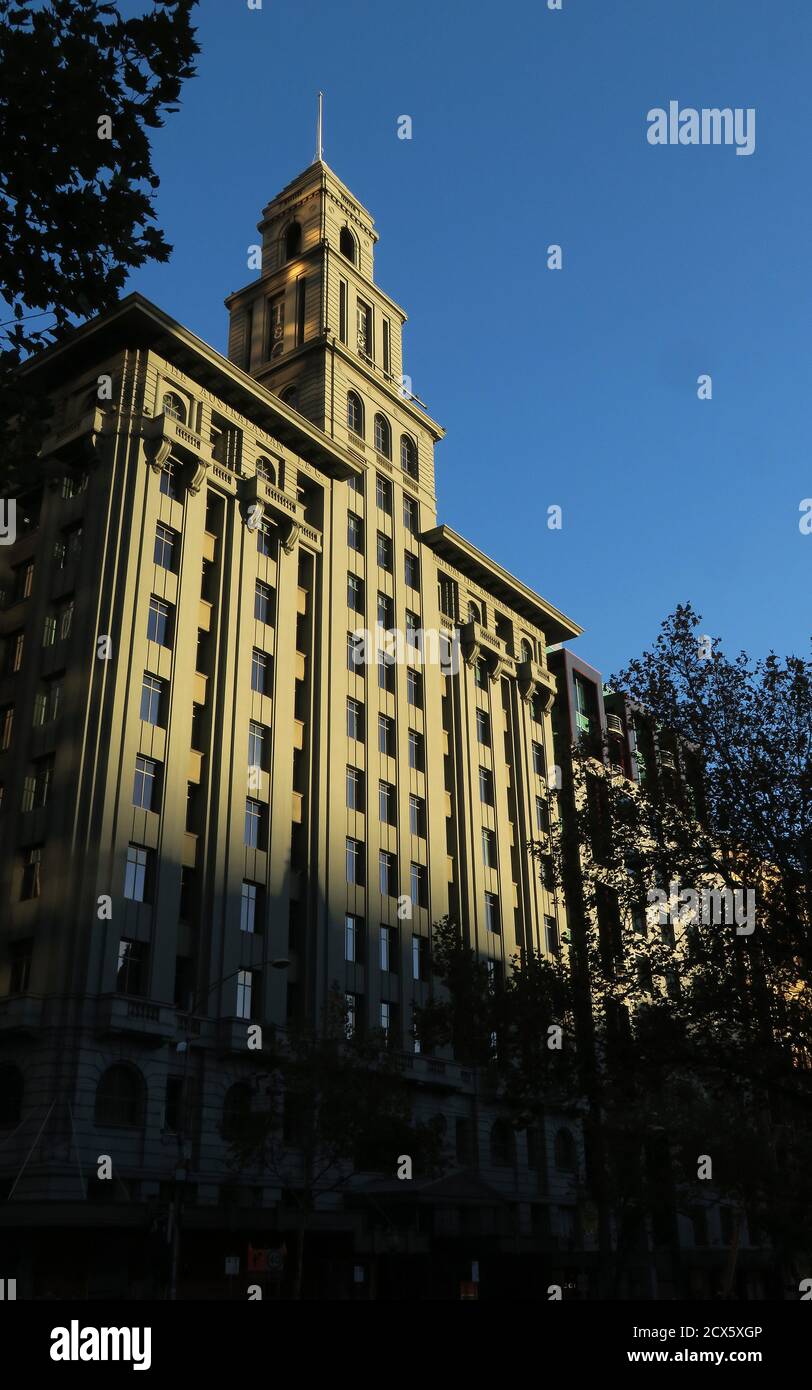 Melbourne Australia; Heritage, The T&G Building in the city of ...