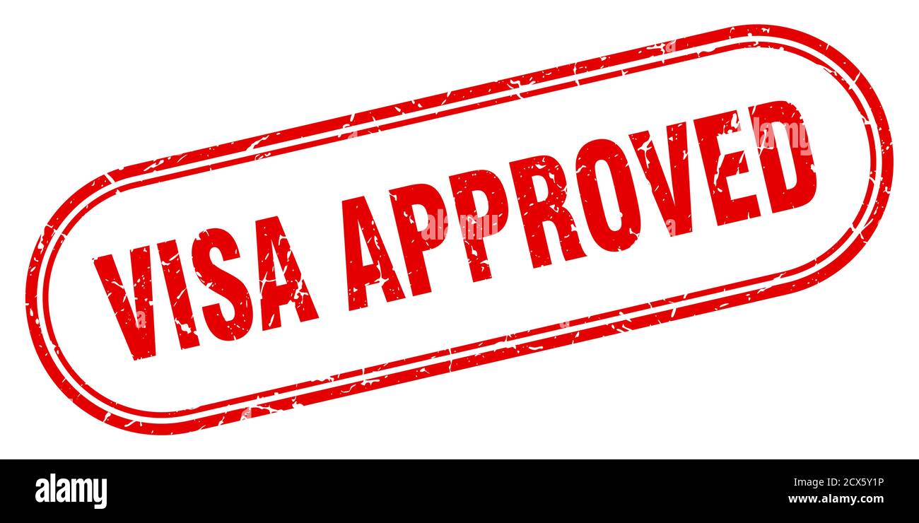 Visa approved seal Stock Vector Images - Alamy