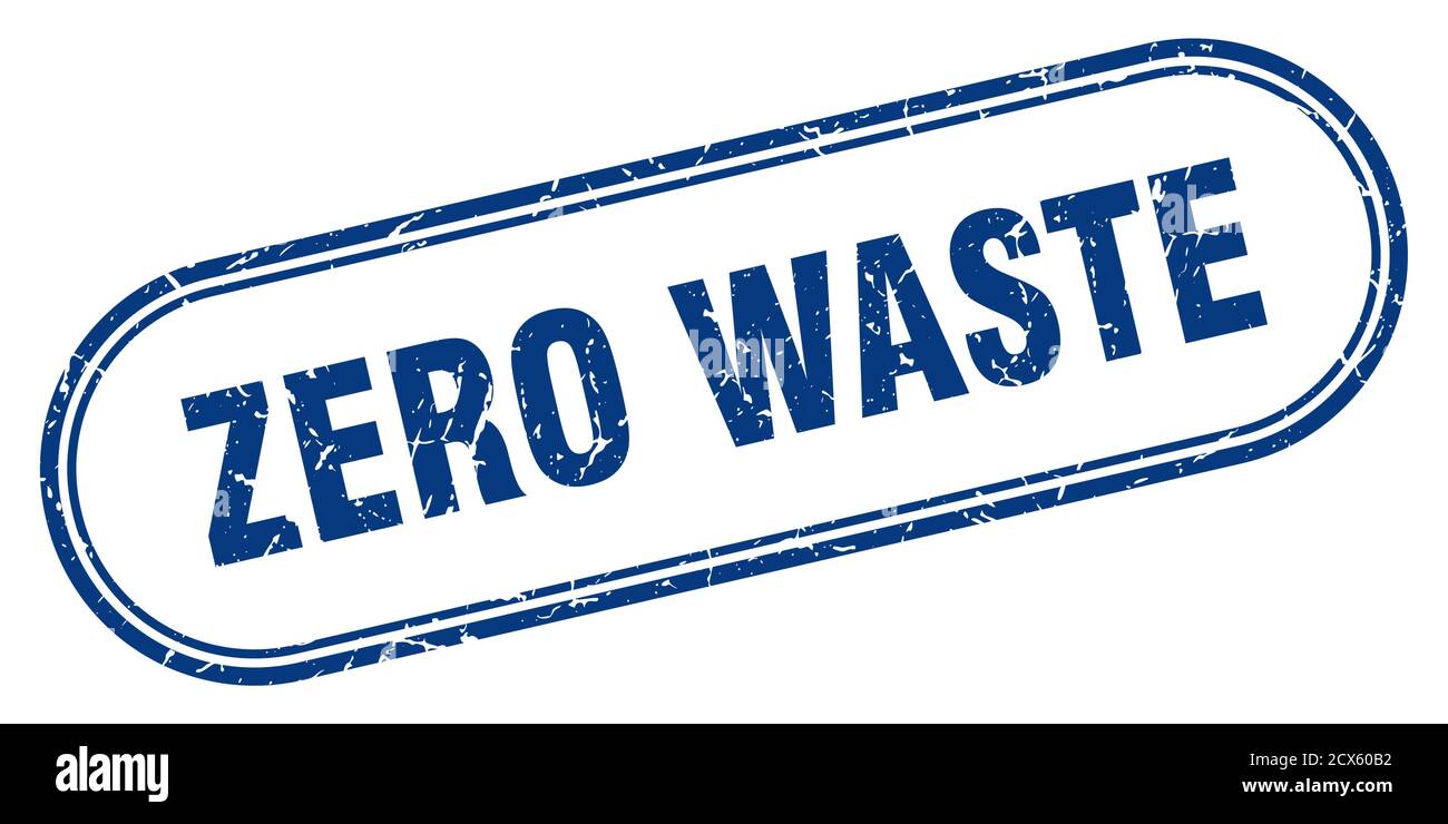 zero waste stamp. rounded grunge sign on white background Stock Vector ...