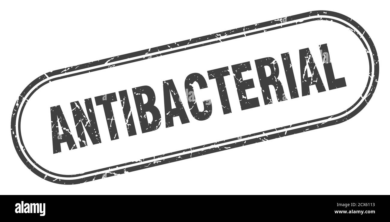 antibacterial stamp. rounded grunge sign on white background Stock Vector Image & Art - Alamy