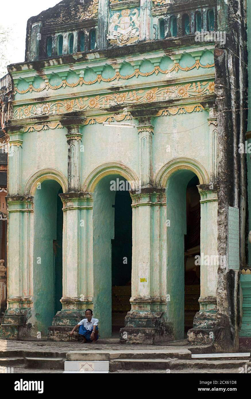 Shwe Ba Daung, Carved out of solid rock. Near Monywa, Burma Stock Photo ...