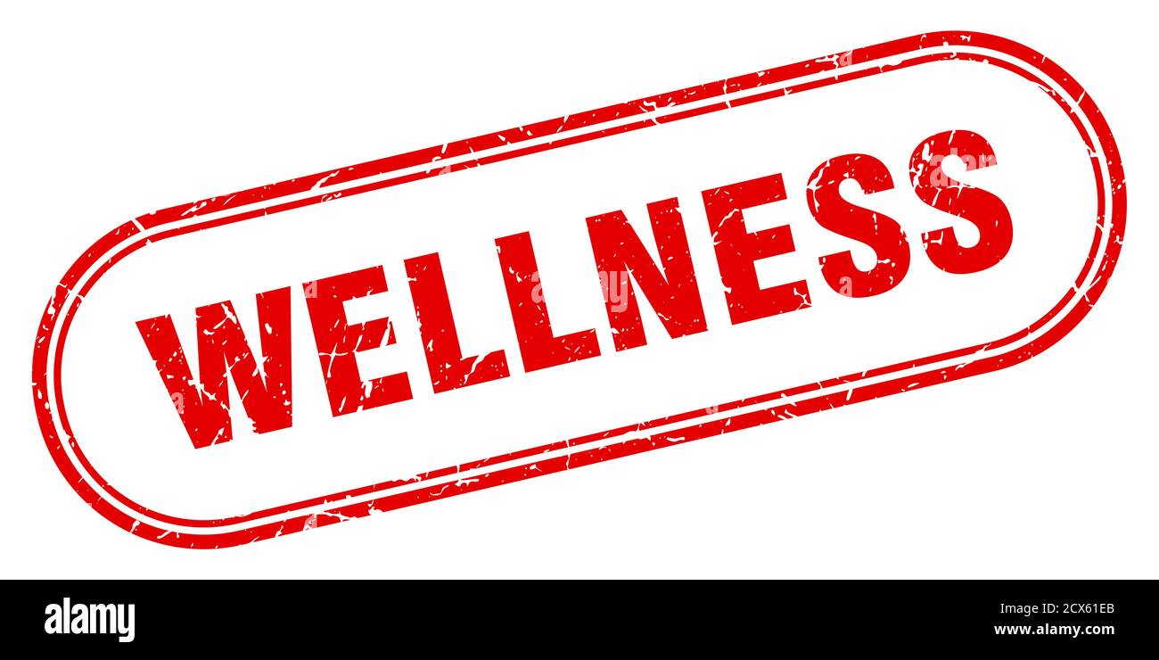 wellness stamp. rounded grunge sign on white background Stock Vector ...
