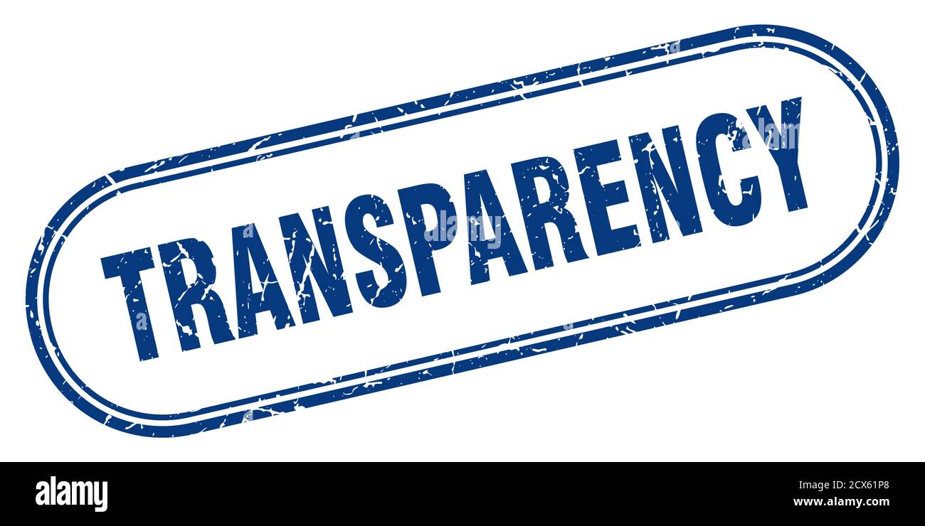 transparency stamp. rounded grunge sign on white background Stock ...