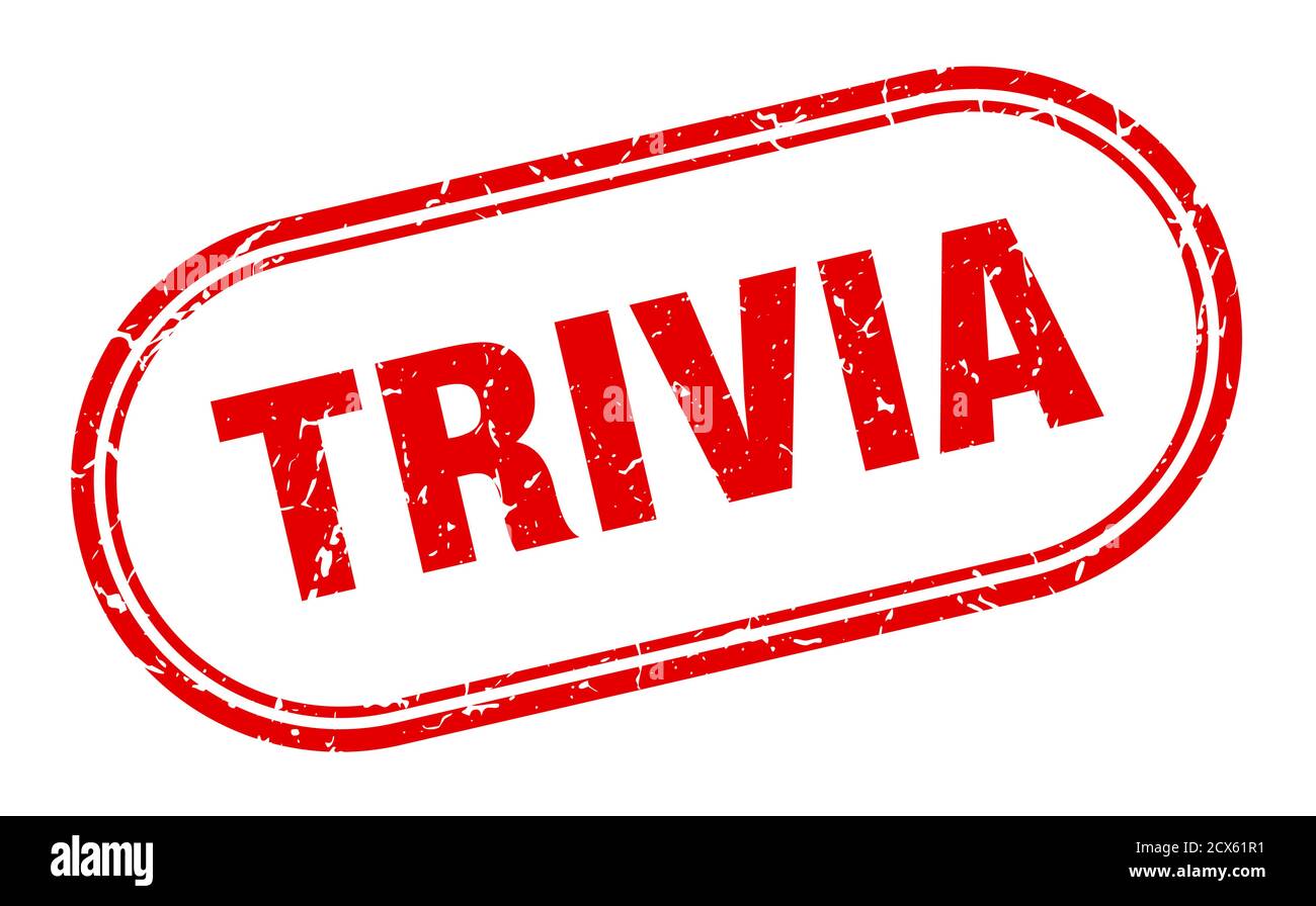 trivia stamp. rounded grunge sign on white background Stock Vector ...