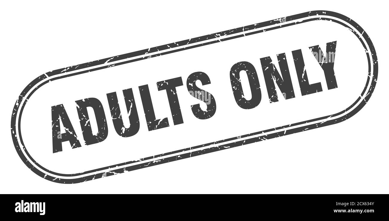 adults only stamp. rounded grunge sign on white background Stock Vector ...
