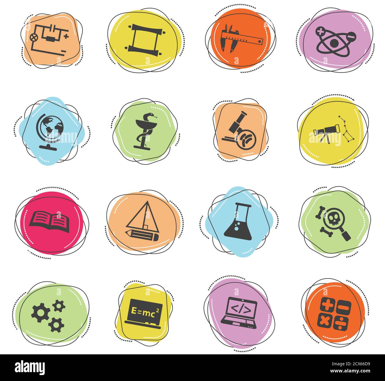 science icon set Stock Vector Image & Art - Alamy