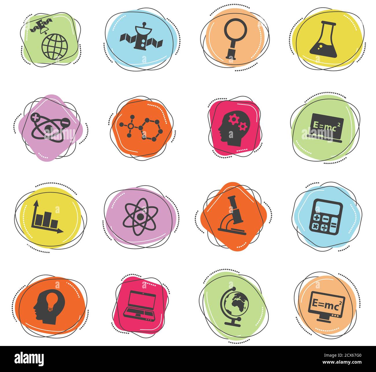 science icon set Stock Vector Image & Art - Alamy