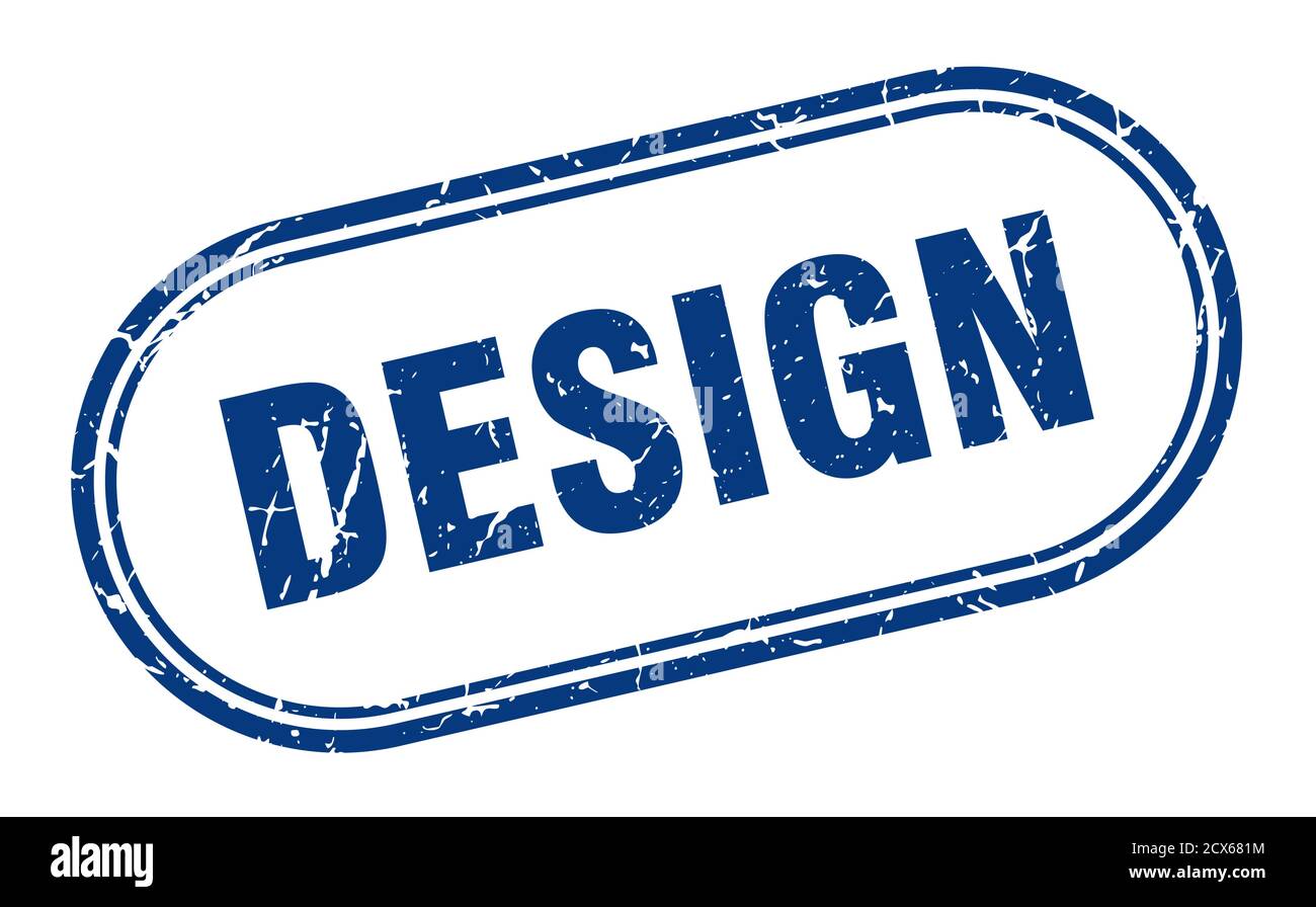 design stamp. rounded grunge sign on white background Stock Vector ...