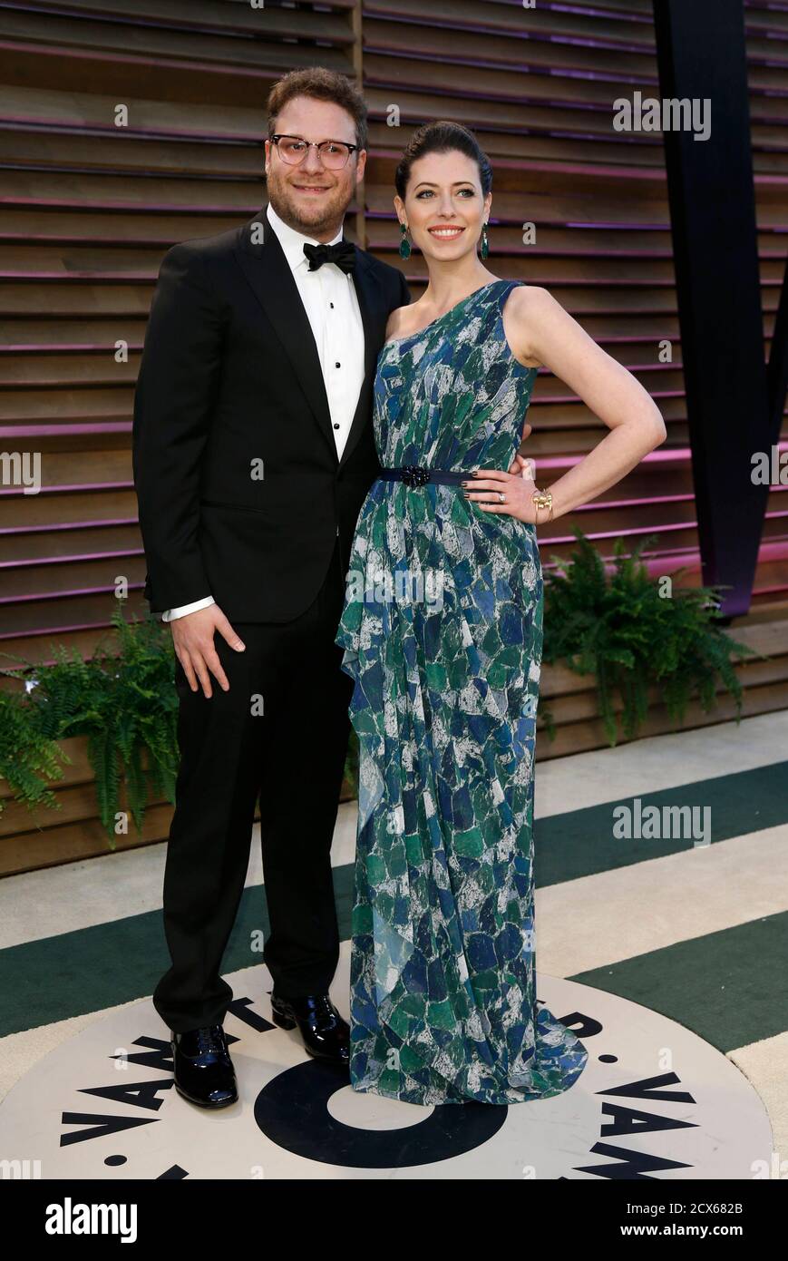 Seth rogen and wife lauren miller hi-res stock photography and images ...