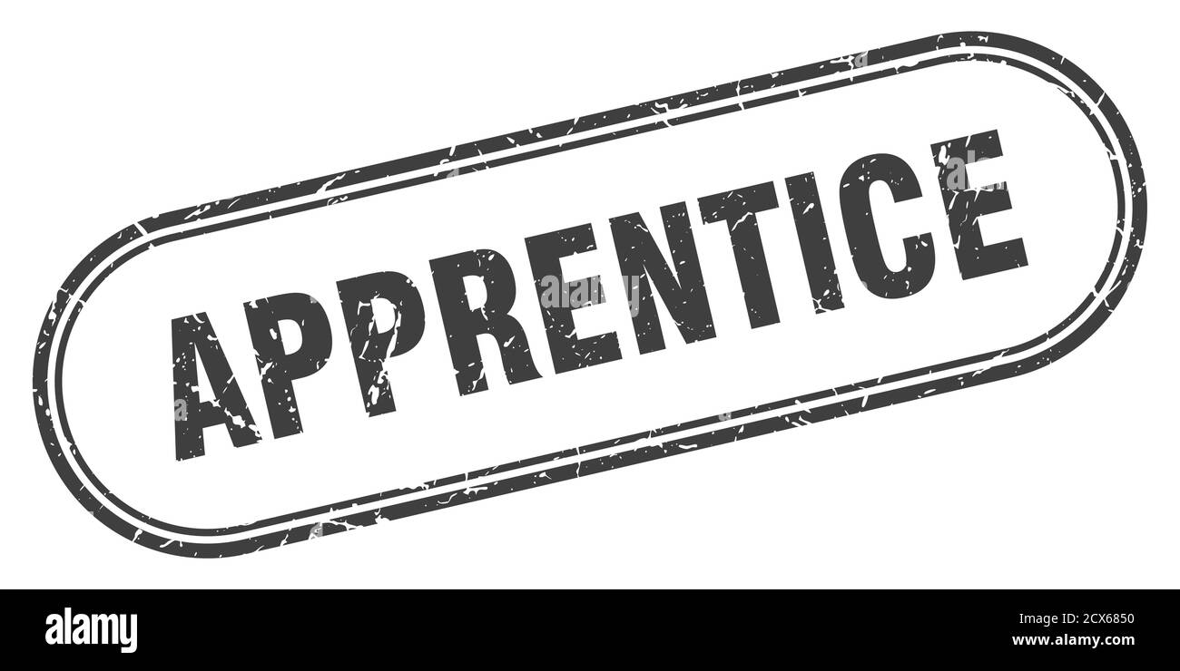 apprentice stamp. rounded grunge sign on white background Stock Vector ...