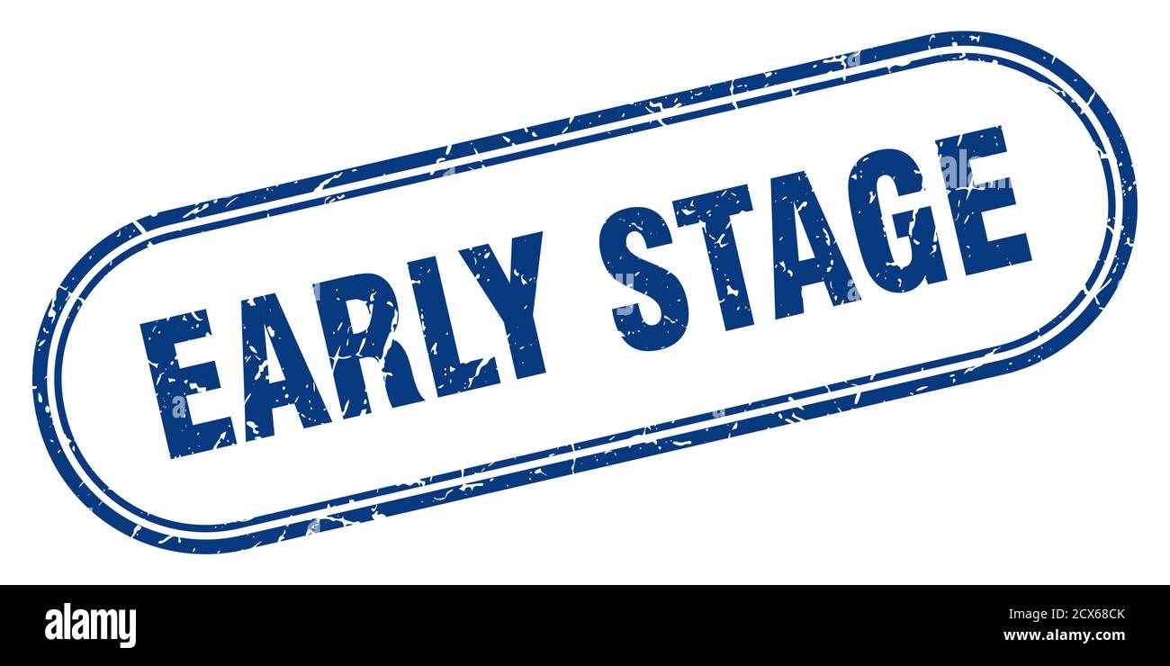 early stage stamp. rounded grunge sign on white background Stock Vector ...