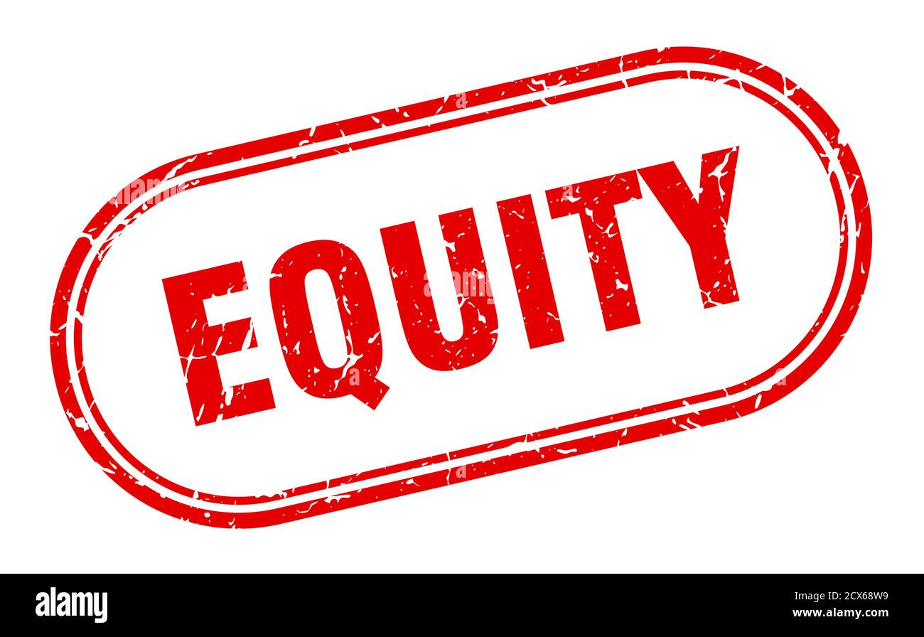 equity stamp. rounded grunge sign on white background Stock Vector ...
